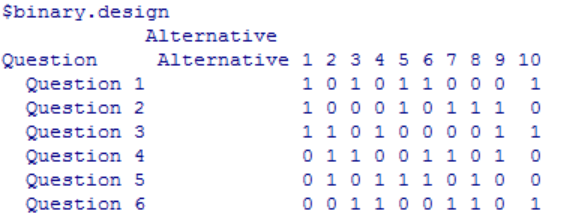 How to create a max-diff experimental design in R | R-bloggers