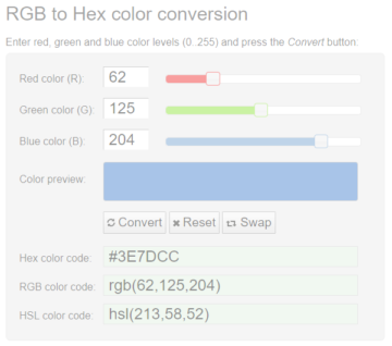 How to create a HEX color palette for Displayr - Displayr