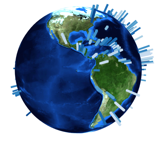 Globe With Data Points