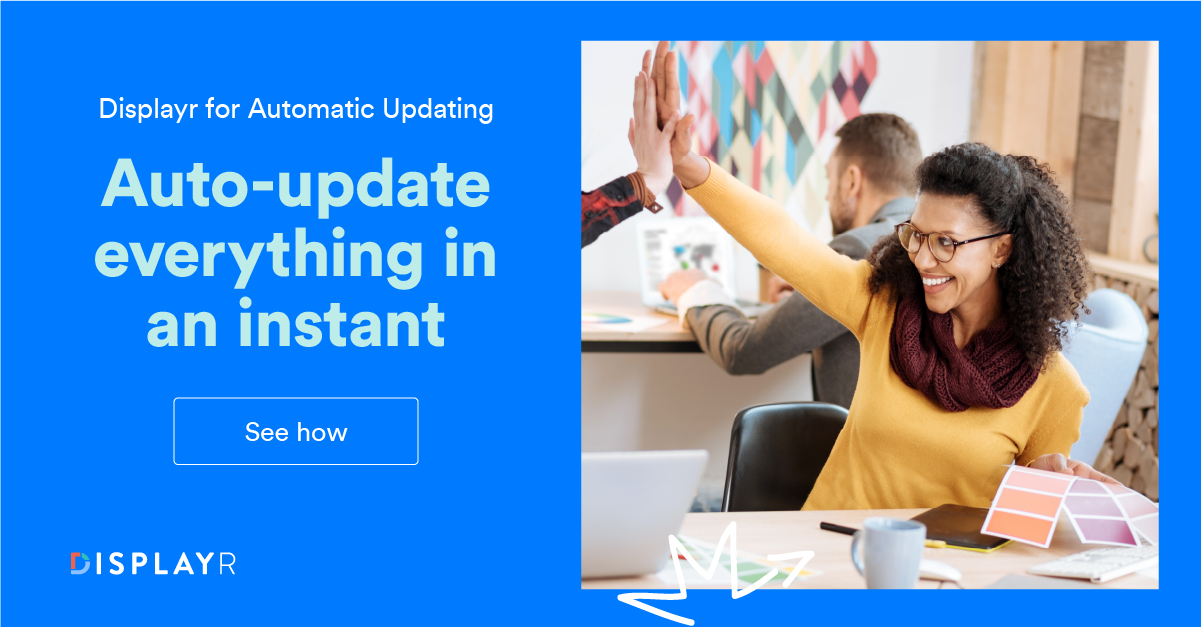 Displayr for Automatic Updating | Auto-update everything in an instant