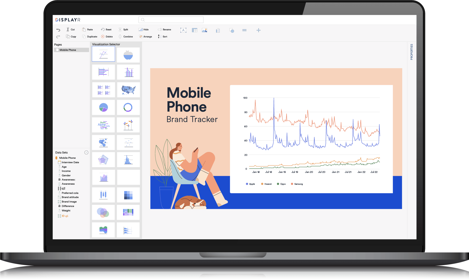 Free Line Graph Maker Create A Line Graph Online Displayr