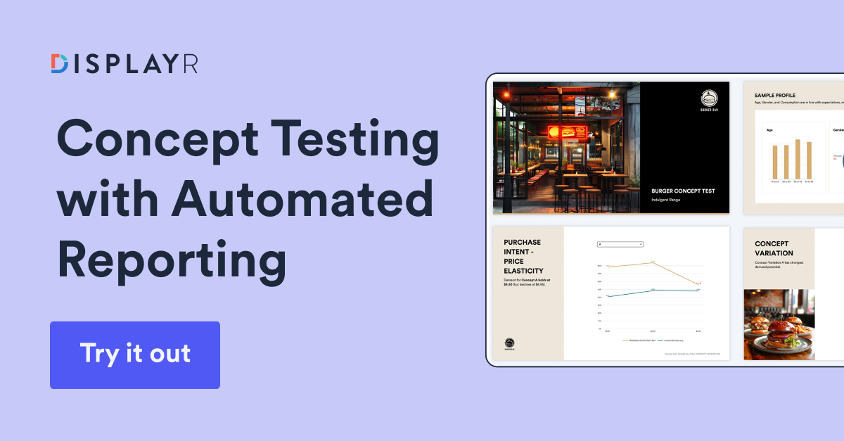 Concept Testing with Automated Reporting - Displayr