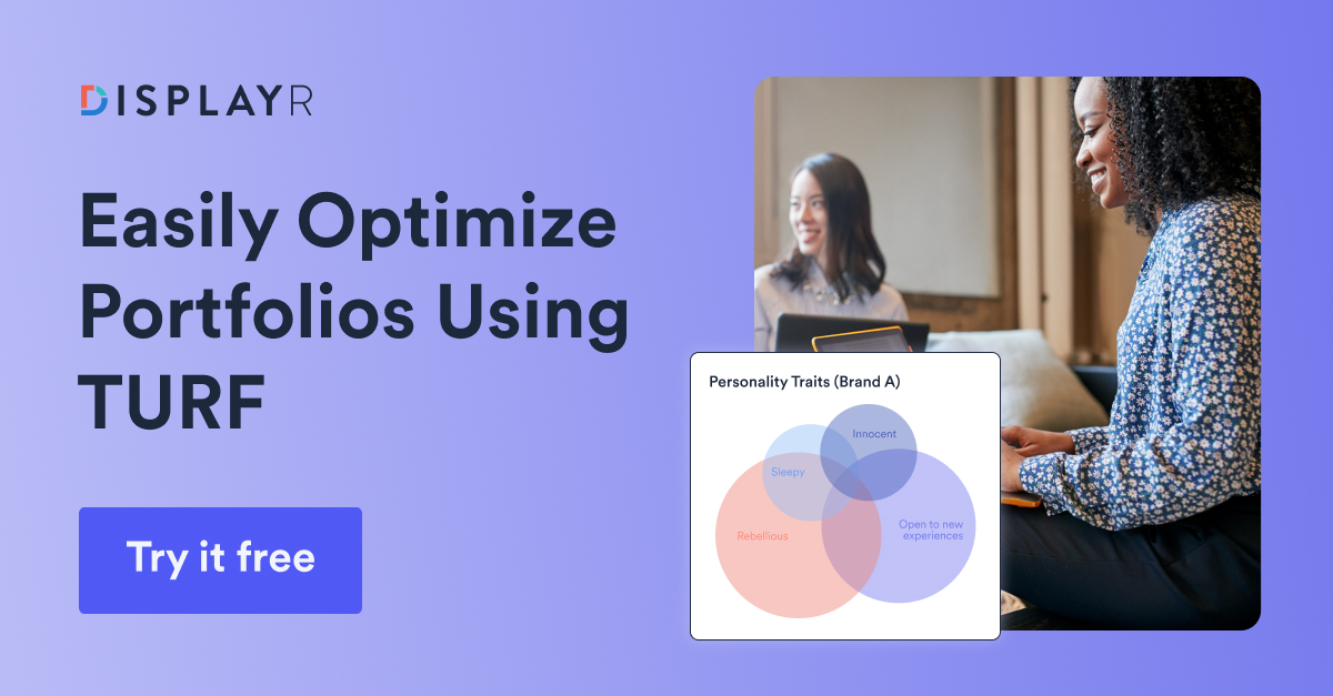 Displayr for TURF | Easily optimize product portfolios using TURF