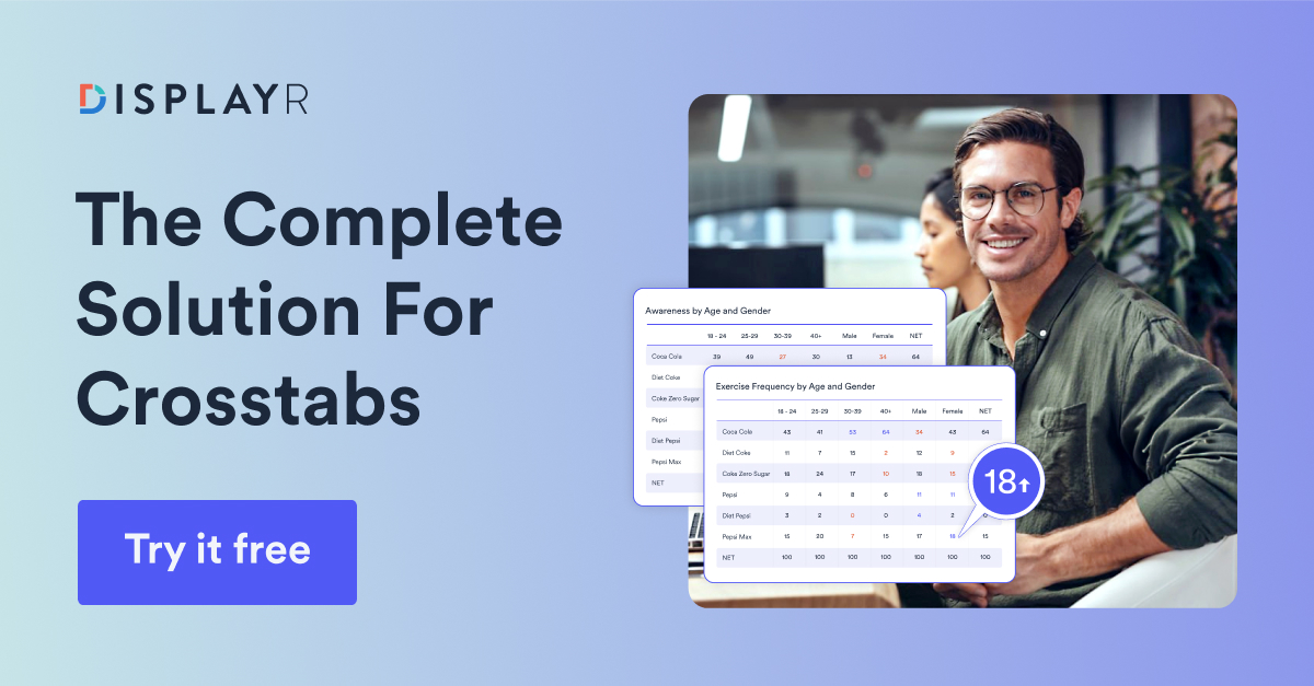 Displayr for Crosstabs | Create lots of crosstabs in an instant